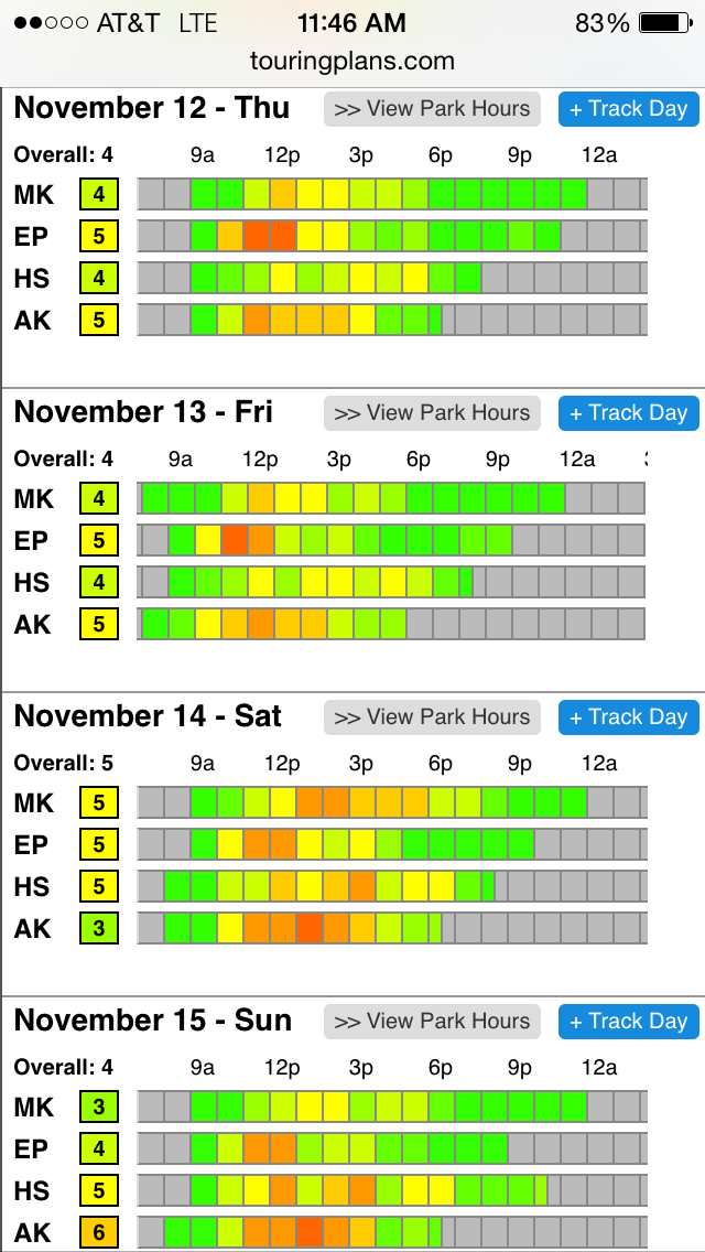 Where is the "heat" map? - Walt Disney World - TouringPlans Discussion ...