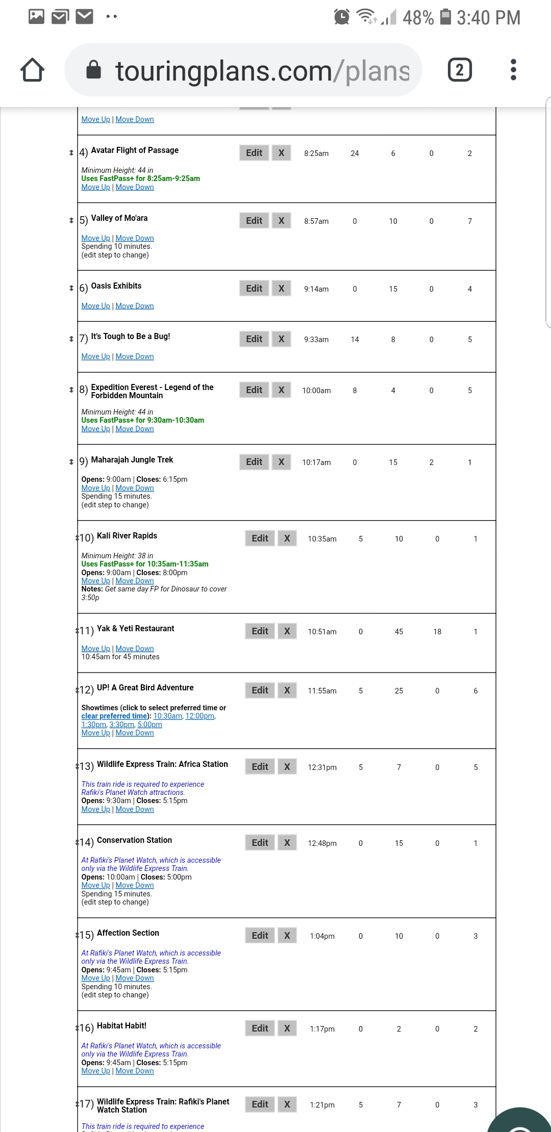 Touring plans -help me review ~ - Touring Plans - TouringPlans ...